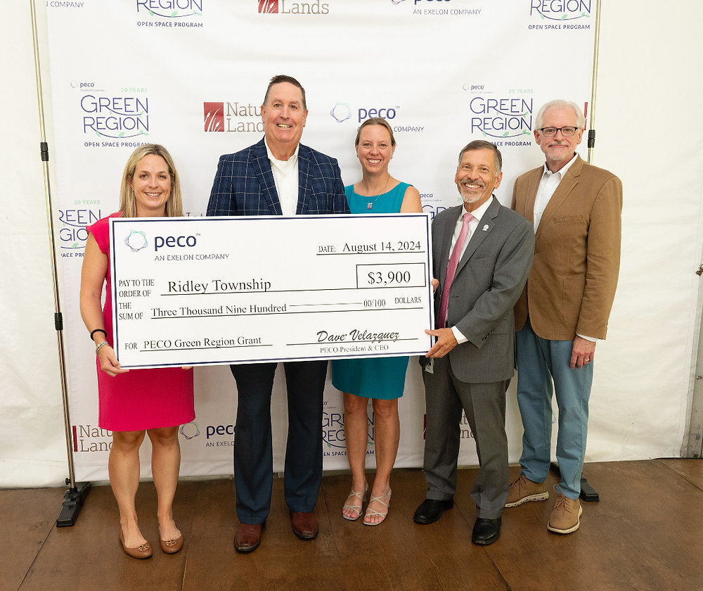 Ridley Receives Grant from PECO Green Region Natural Lands Program