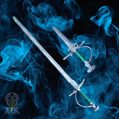 The Two-Edged Rapier Sword & Dagger Fencer Set | Larping & Cosplay ...