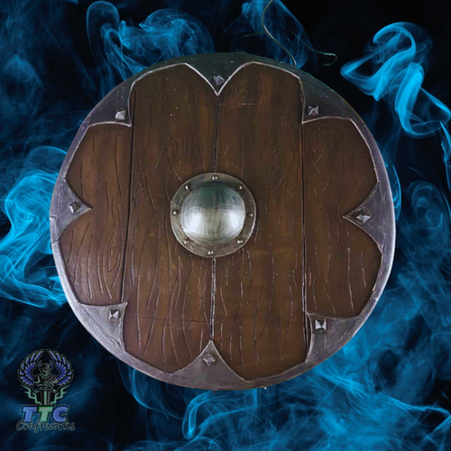 Handcrafted Larp Viking Inspired Round Protective Shield | Larp Shield ...