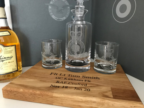 Decanter Display Stand with Decanter & Glasses | Milegate Designs