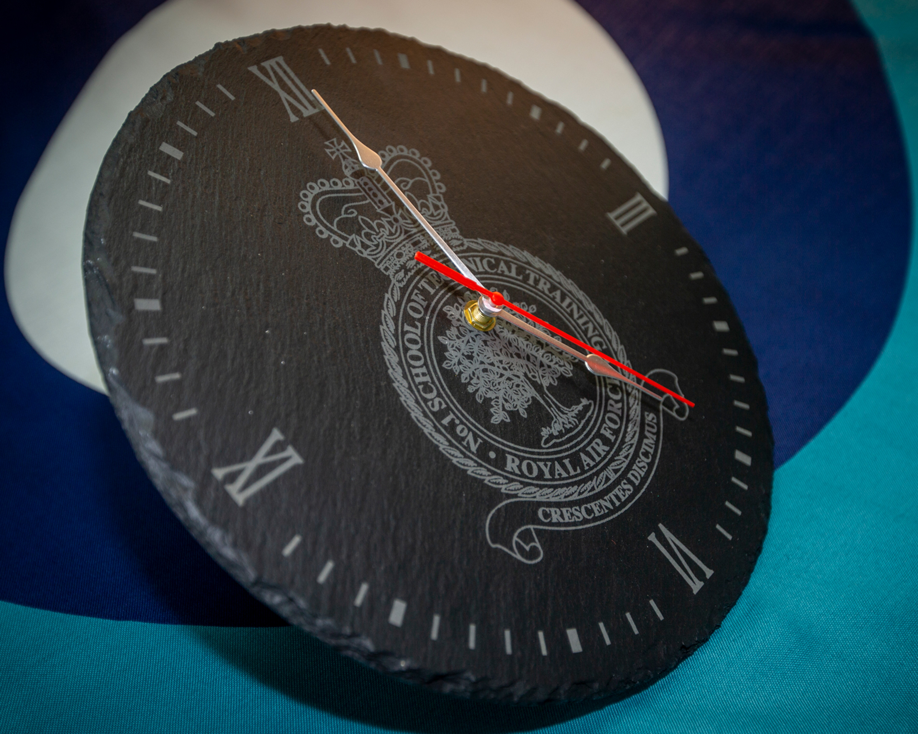 military-crest-clock