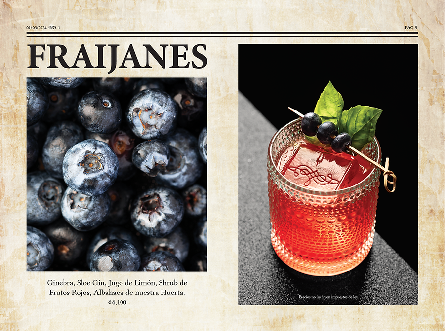 MENU COCTELES | Furca