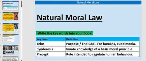 Natural Moral Law (A Level Ethics) | benwardle.org