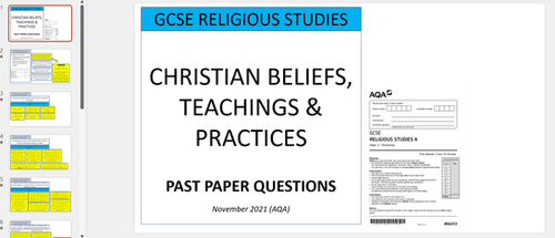 GCSE RE: Christianity Paper 1 Past Paper PowerPoint (November 2021 ...