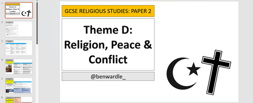 Theme D: Religion, Peace & Conflict - Revision PowerPoint | benwardle.org