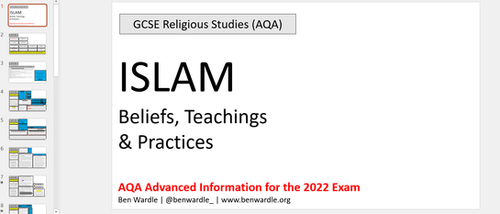 GCSE RE Islam: Beliefs, Teachings and Practices (2022) | benwardle.org