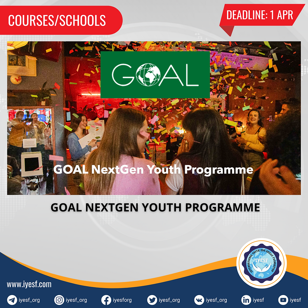 Apply Now for GOAL’s NextGen Youth Programme