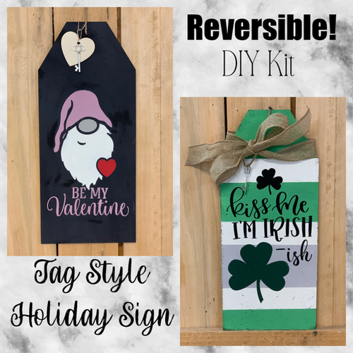 Reversible Tag Style Sign DIY Kit | Sandpaper
