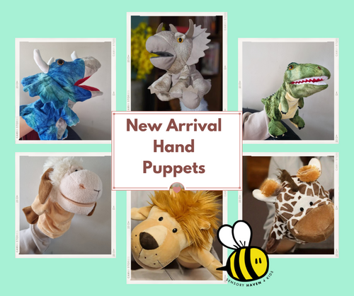 Animal Dinosaur Hand Puppets for Imaginative Play