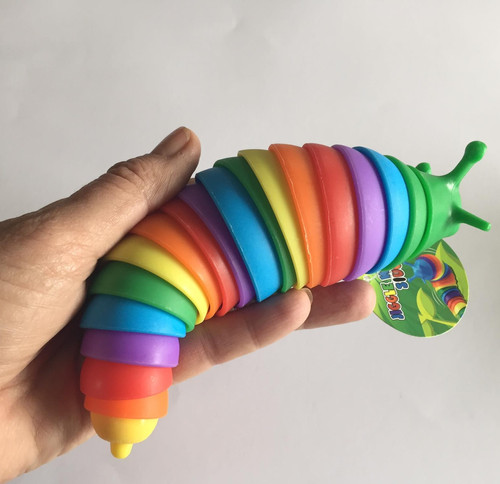 Rainbow Wriggle Slug | Sensory Haven 4 Kids