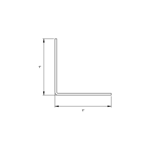 18-Gauge (43 mil) 1 in. x 10 ft. Galvanized Steel Long Angle 100L100 ...
