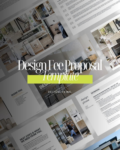 NEW* Design Fee Proposal With Contract Template | DESIGNLIFEINC.