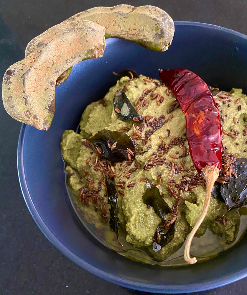 Green tamarind chutney (Kacchi imli ki chutney)