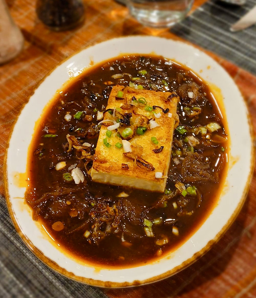 Tofu in tamarind sauce (Assam tofu)