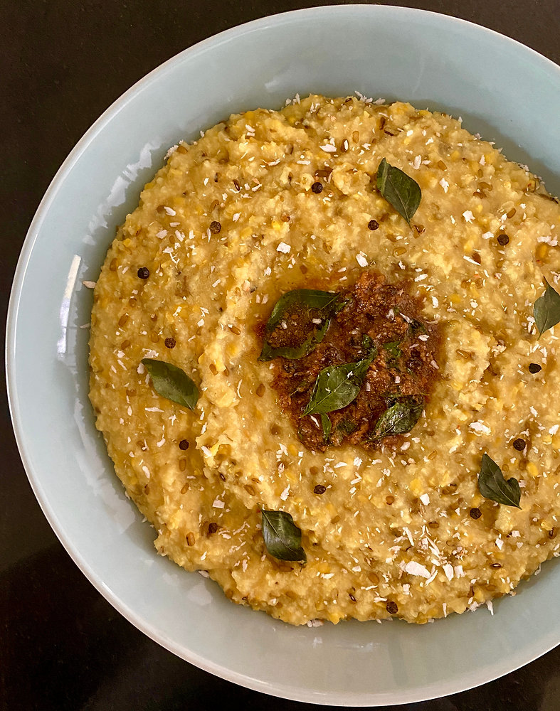 Rice pongal (Ven pongal)