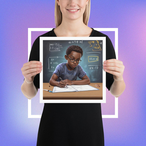 Math Dexter poster (various sizes) | NoireSTEMinist