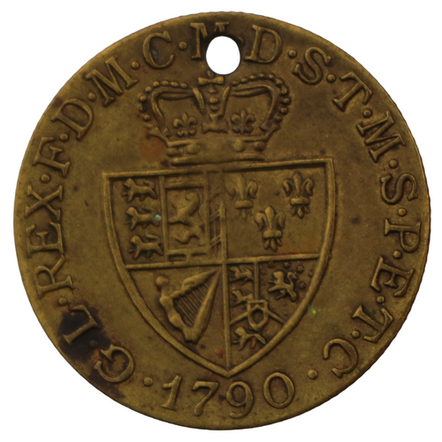 1790 United Kingdom Spade Guinea Gaming Token - George III ...