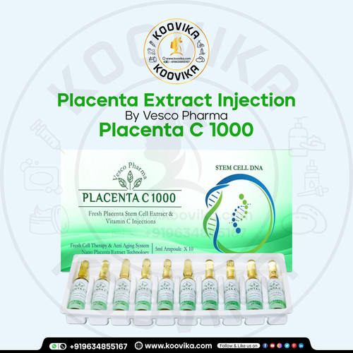 Placenta Extract Injection By Vesco Pharma Placenta C 1000 | KOOVIKA
