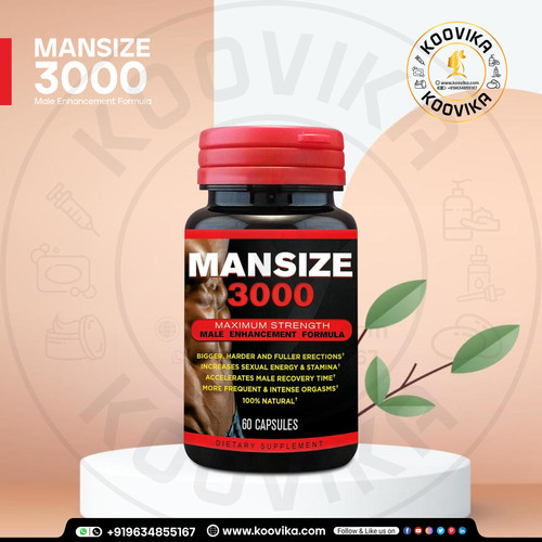 Mansize 3000 Male Enhancement Formula Capsules | KOOVIKA