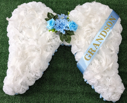 Beautiful Artificial Angel Wings for Funeral Flowers in Leeds