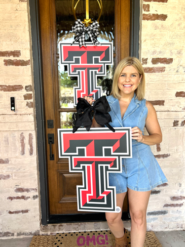 Texas Tech Double T Door Hanger | Yardfetti