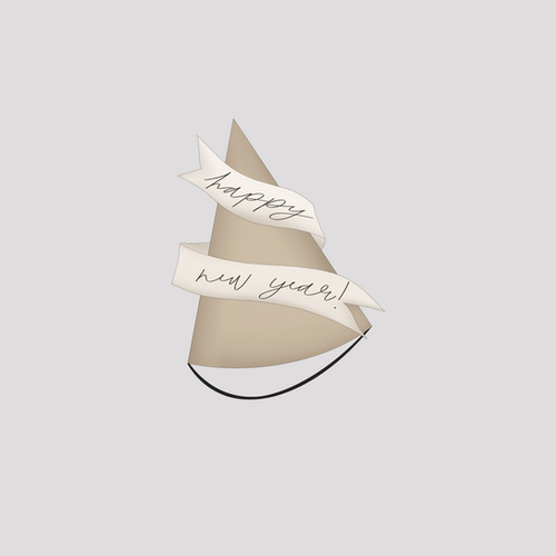 STL Scroll Party Hat-4" | Wildflour Bakery