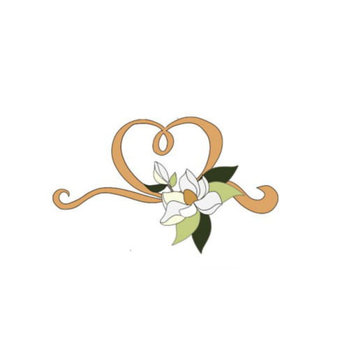 STL Magnolia Heart-4.75" | Wildflour Bakery