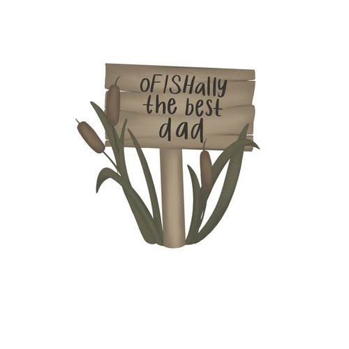 STL Cattail Sign-3.25" | Wildflour Bakery