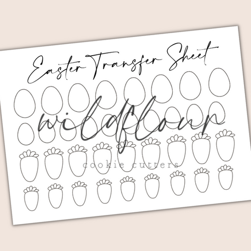 Easter Transfer Sheet | Wildflour Bakery