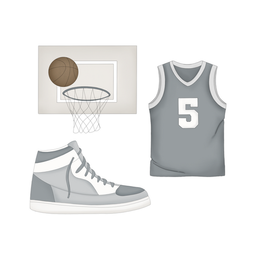 STL Basketball Set 3-Piece | Wildflour Bakery