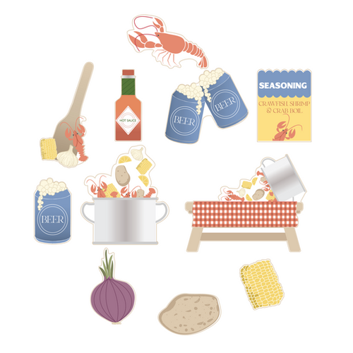 STL Crawfish Boil Set 11-Piece | Wildflour Bakery