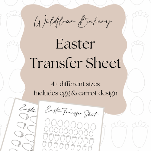 Easter Transfer Sheet | Wildflour Bakery