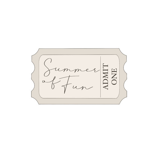 Ticket Stub Cookie Cutter | Wildflour Bakery