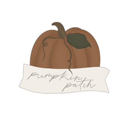 STL Simple Pumpkin Scroll-3.75" | Wildflour Bakery