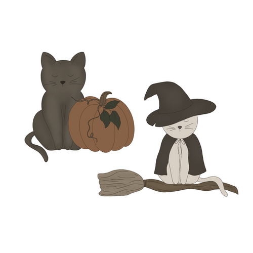 Halloween Cat Cookie Cutters | Wildflour Bakery