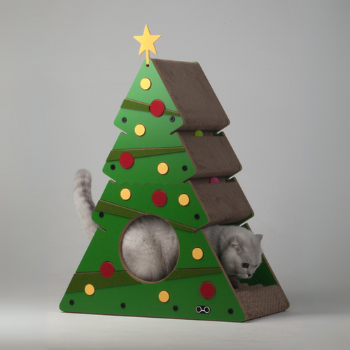 Christmas Tree Cat Scratcher | Nekono