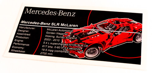 Lego Technic UCS Sticker for Supercar 8070 | U C Stickers