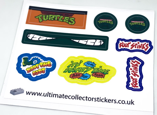 Lego Custom Sticker Set for Teenage Mutant Ninja Turtles Party Wagon ...