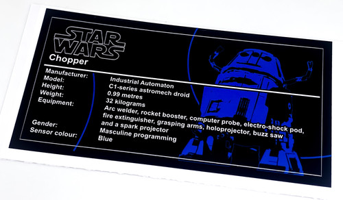 Lego Star Wars UCS / MOC Sticker for Chopper (republicbricks) | U C ...
