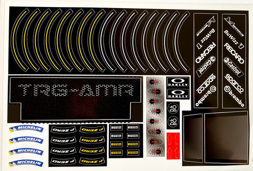 Lego Technic MOC Sticker for Aston Martin Vantage GT3 (Sheet 2) | U C ...