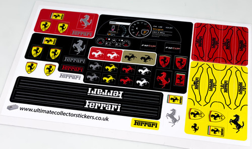 Lego Technic MOC Sticker Sheet for Ferrari F12 (MOC-41271) - Black ...