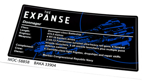 Display Sticker for The Expanse - Donnager (MOC-58858, BAKA 33904) | U ...