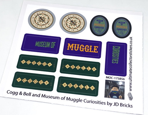 Sticker Sheet for Cogg & Bell and Museum of Muggle Curiosities (MOC ...
