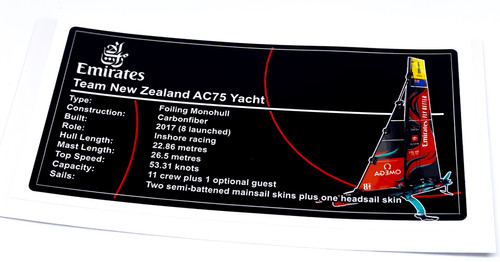 Display Sticker for Emirates Team New Zealand AC75 Yacht (42174) | U C ...