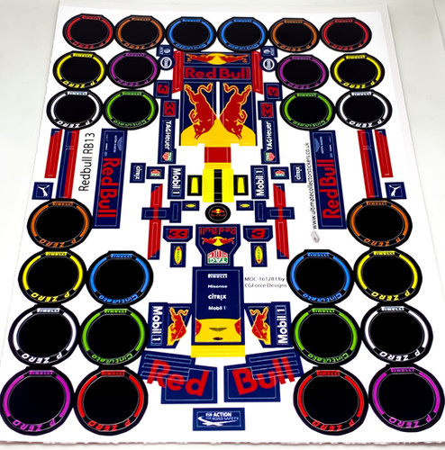 Sticker Sheet for F1 Redbull RB13 (MOC-161283) | U C Stickers