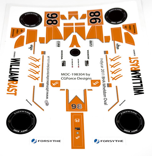 Sticker Sheet for Indycar 2011 BHA Wheldon Oval by LegoCG (MOC-198304 ...