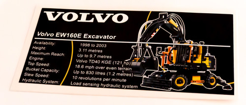 Lego Technic UCS Sticker for Volvo EW160E 42053 | U C Stickers