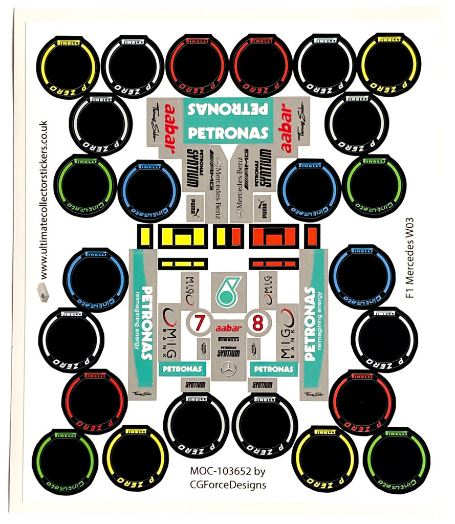 Lego Sticker Sheet for F1 Mercedes W03 by LegoCG (MOC-103652) | U C ...