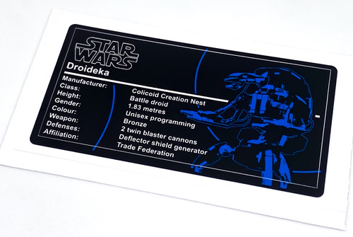 Lego Star Wars UCS / MOC Sticker for Droideka 75381 | U C Stickers