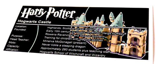 Lego Harry Potter UCS Sticker Hogwarts Castle (4709 / 4757 / 4842 ...